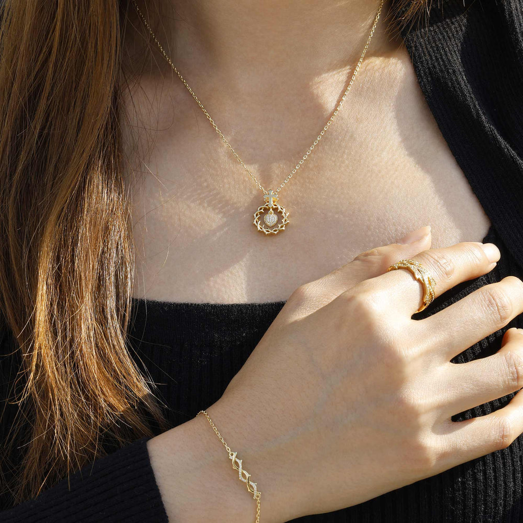 The Sacred Heart Dangle Pendant Necklace – vanimy