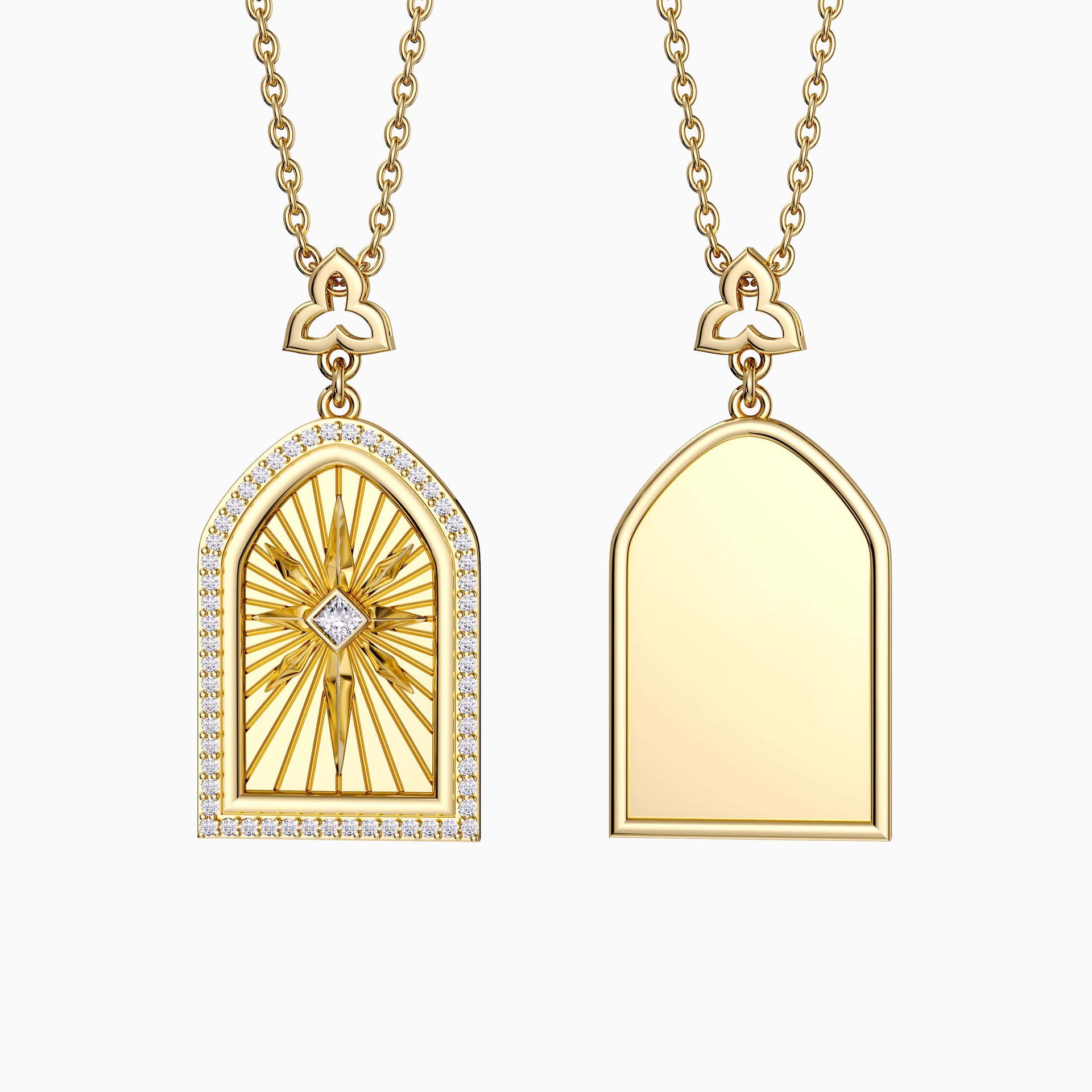 Customized Cross Medallion Pendant Engraved Necklace – vanimy