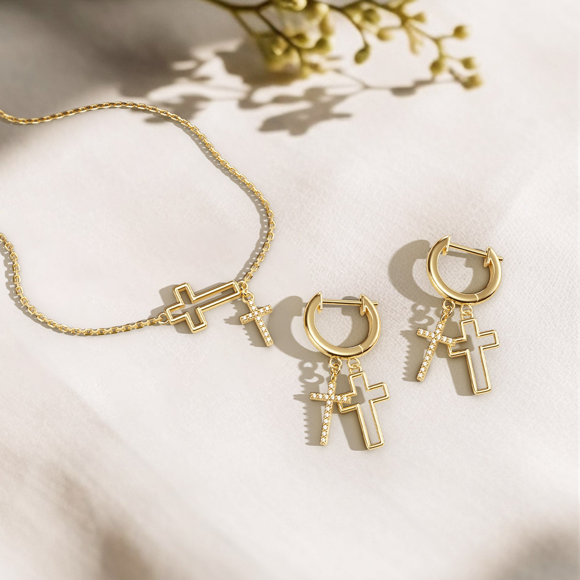 Shop Christian Drop, Hoop, Stud, and Pendant Earrings | Vanimy Jewelry