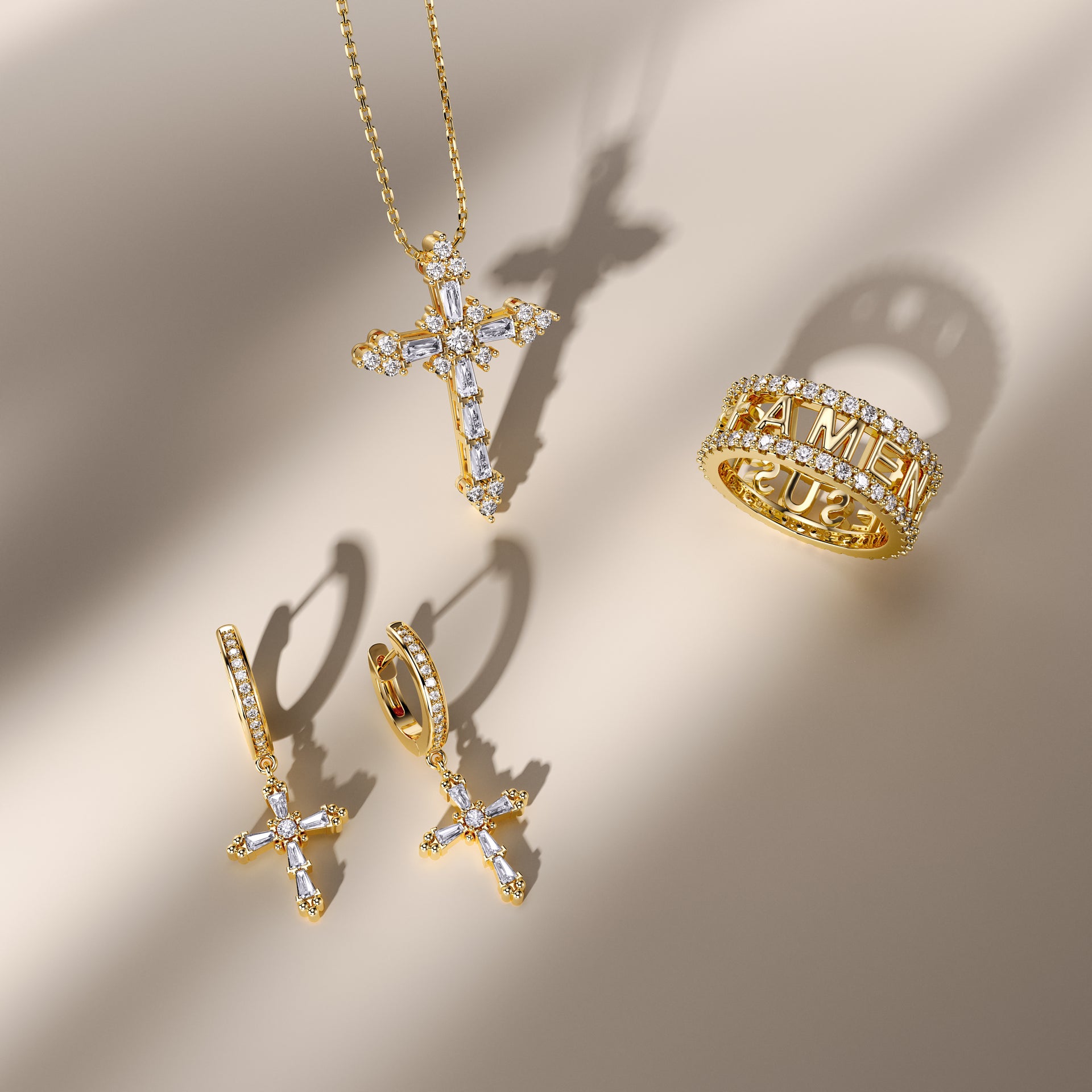 Byzantine Faith Cross Pendant Necklace - Byzantine Jewelry – vanimy