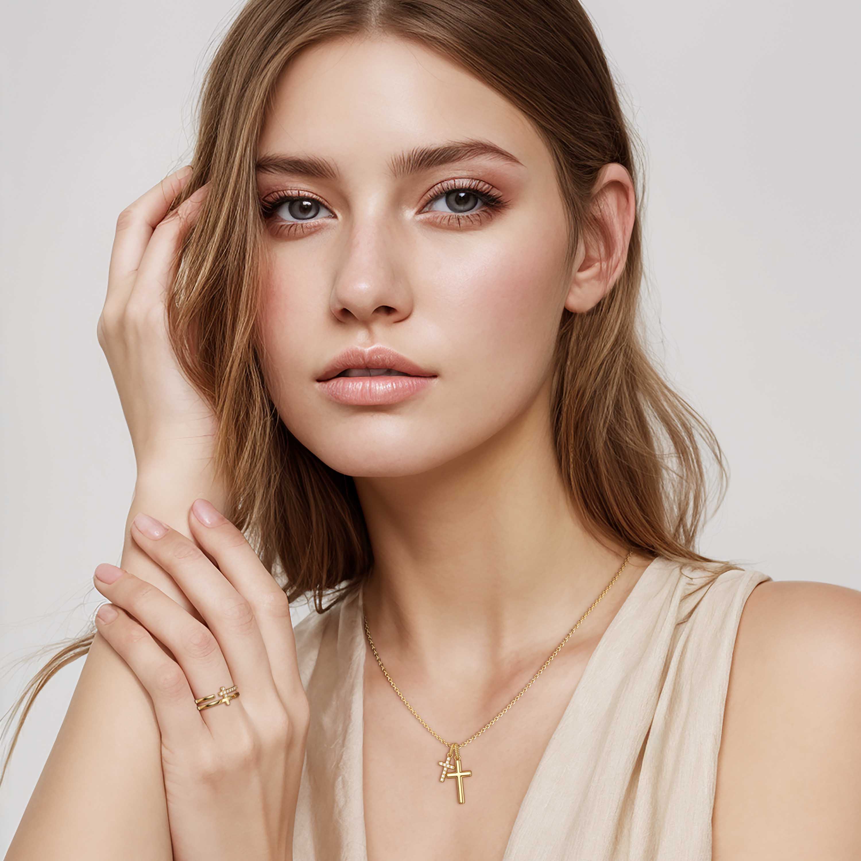 Dual Cross Harmony Necklace – vanimy