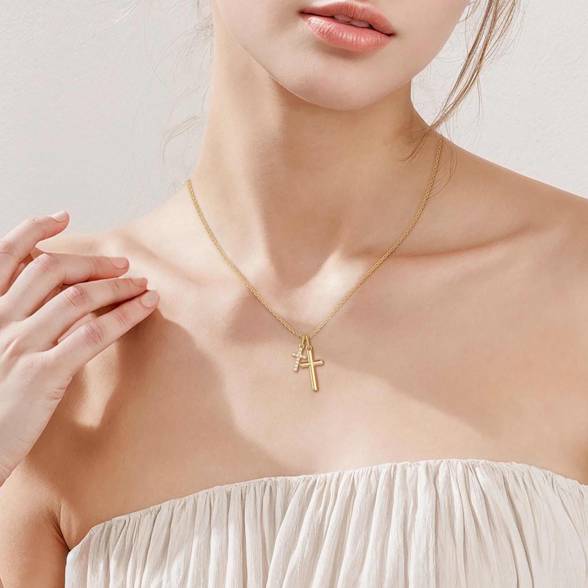 Dual Cross Harmony Necklace – vanimy