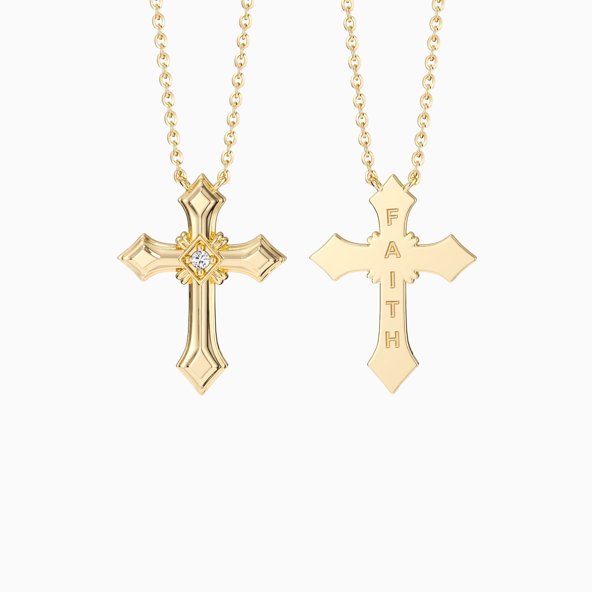 Gothic Cross Amulet Pendant Necklace – vanimy
