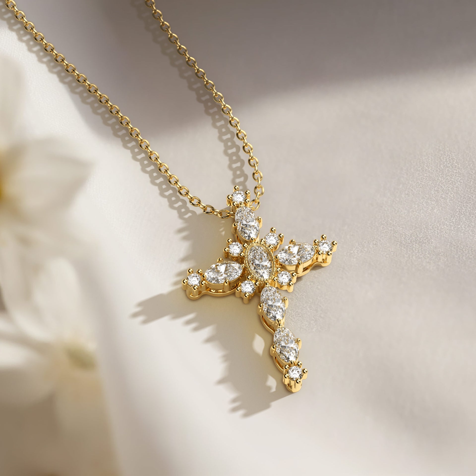 Byzantine Cross Amulet Pendant Necklace – vanimy