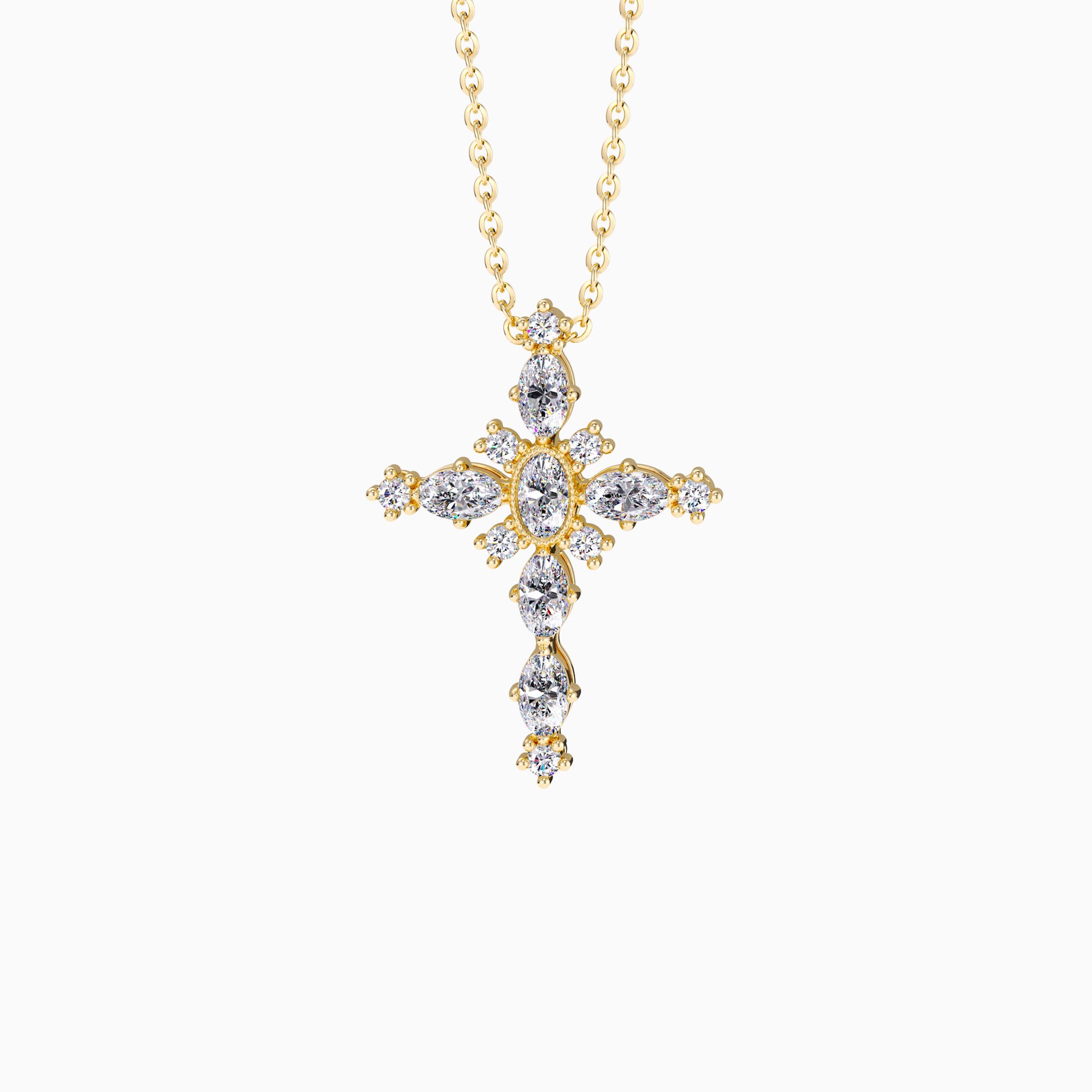 Byzantine Cross Amulet Pendant Necklace – vanimy