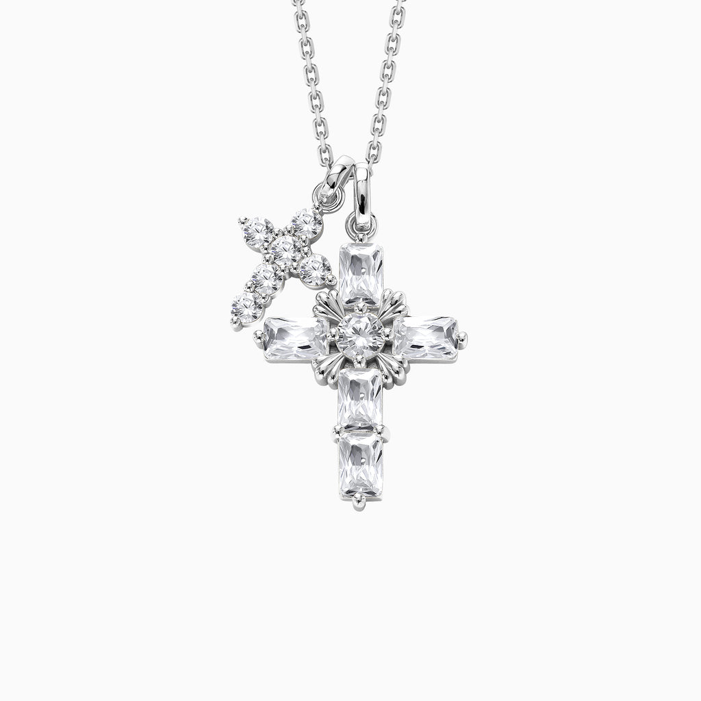 Byzantine Double Crosses Pendant Necklace – vanimy