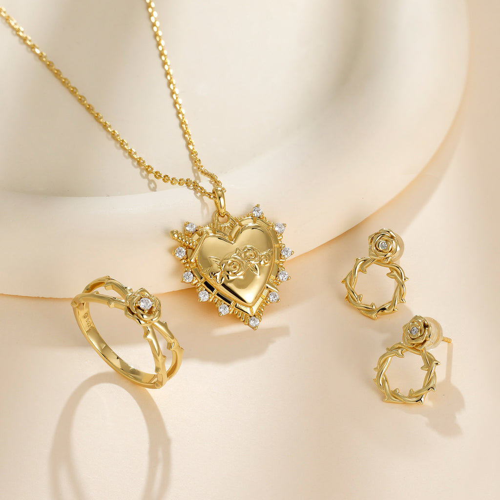 Sacred Heart Rose Necklace – vanimy
