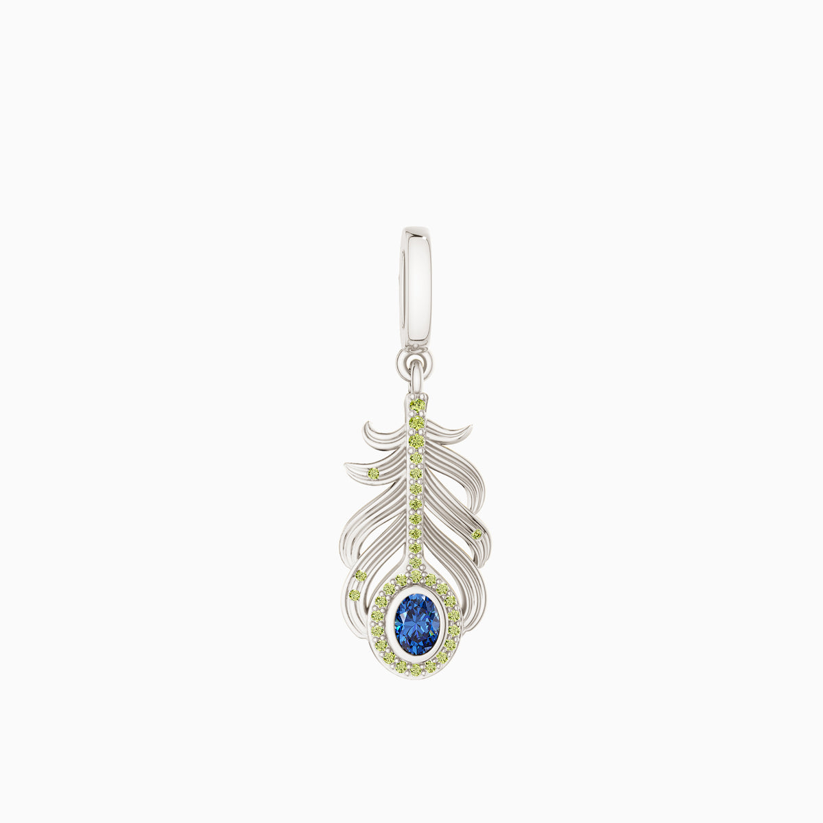 Peacock Feather Charm Pendant – vanimy
