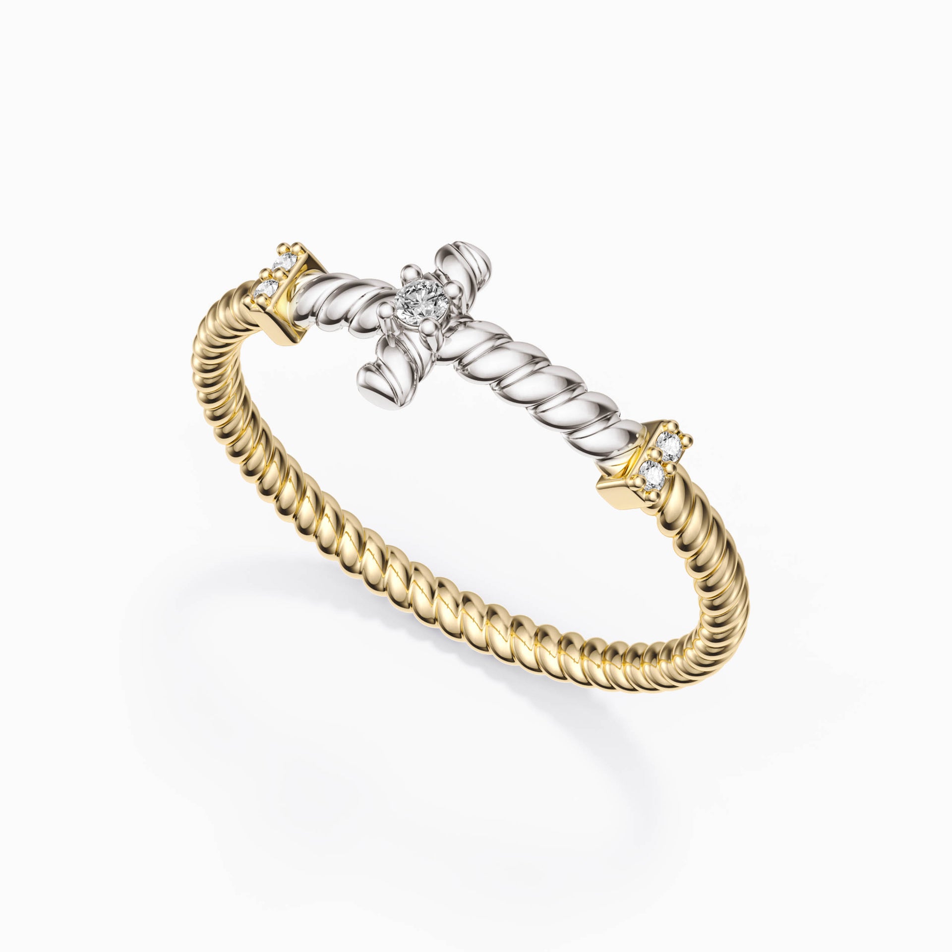 Rope Cross Stack Ring – vanimy