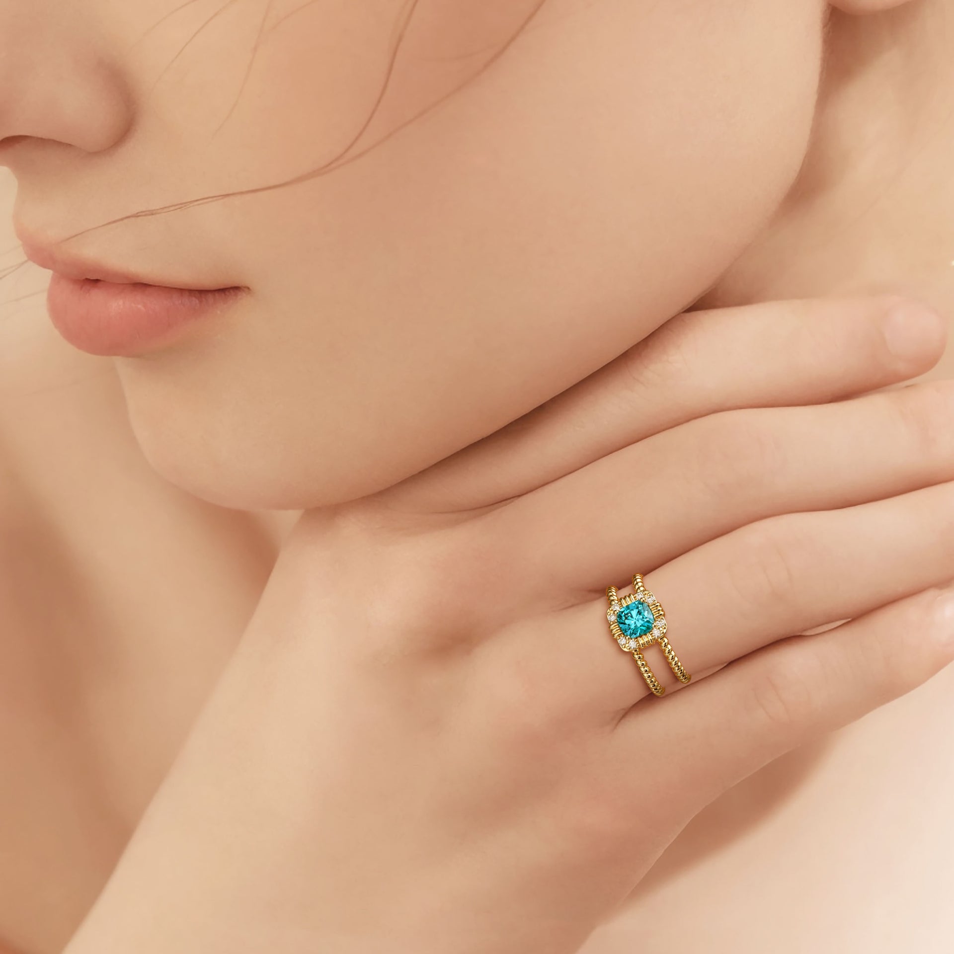 Double Twisted Rope Solitaire Ring – vanimy