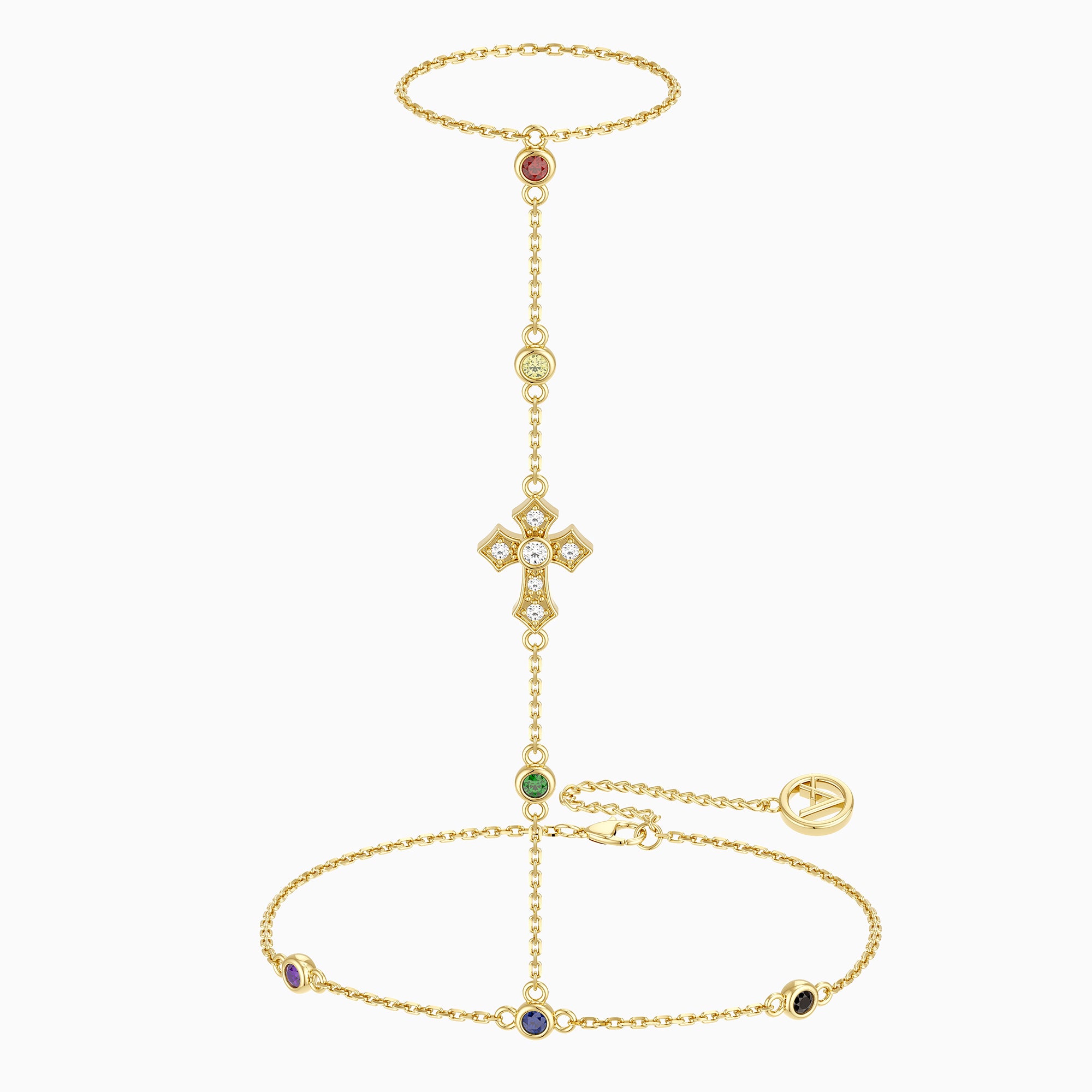 Radiance Cross Hand Chain – vanimy